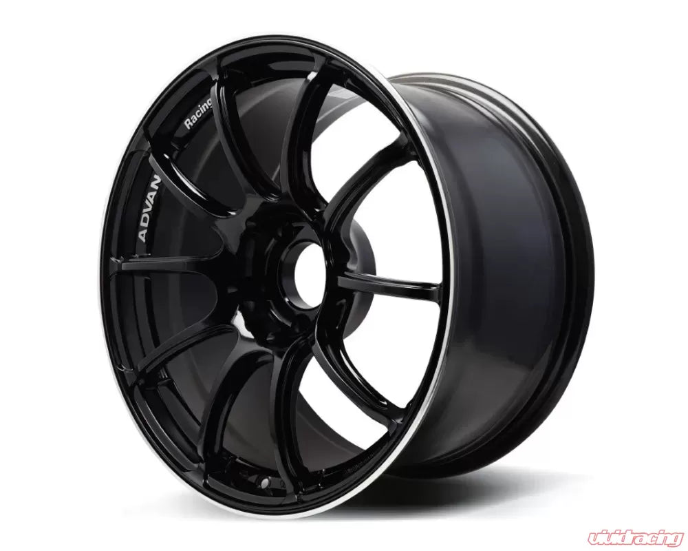 Advan RZII 18X7.5+50 5-100 Racing Gloss Black & Ring Wheel – REWRK ...