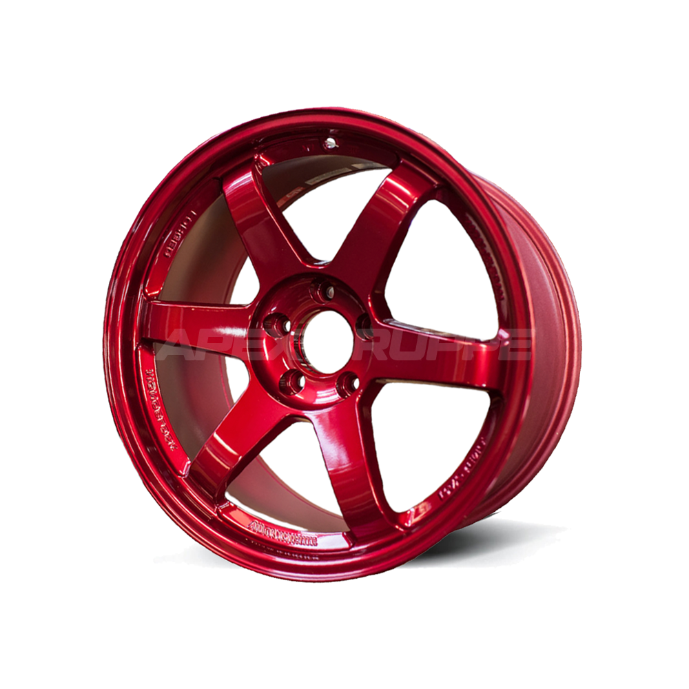 Volk Racing TE37SL 18X10.5+20 5-120 Hyper Red Wheel – REWRK Collective